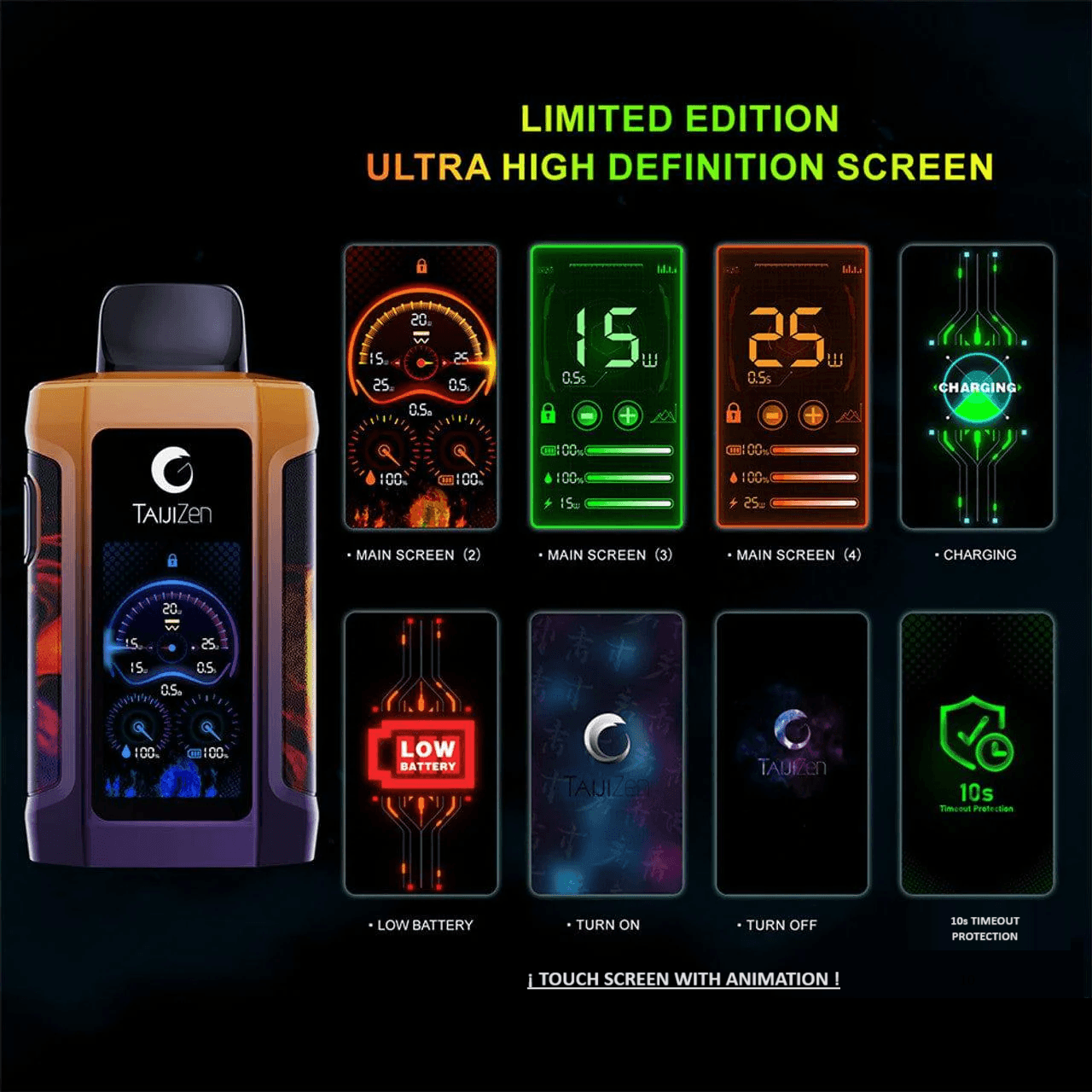 ¡Promo! JUDO TaijiZen by Ijoy 24K PUFFS TOUCH SCREEN – Disposable ...