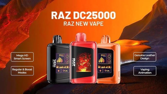 ¡Promo! RAZ DC25000 25K MEGA SCREEN – Disposable - JohnVapes