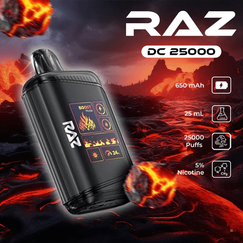 ¡Promo! RAZ DC25000 25K MEGA SCREEN – Disposable - JohnVapes